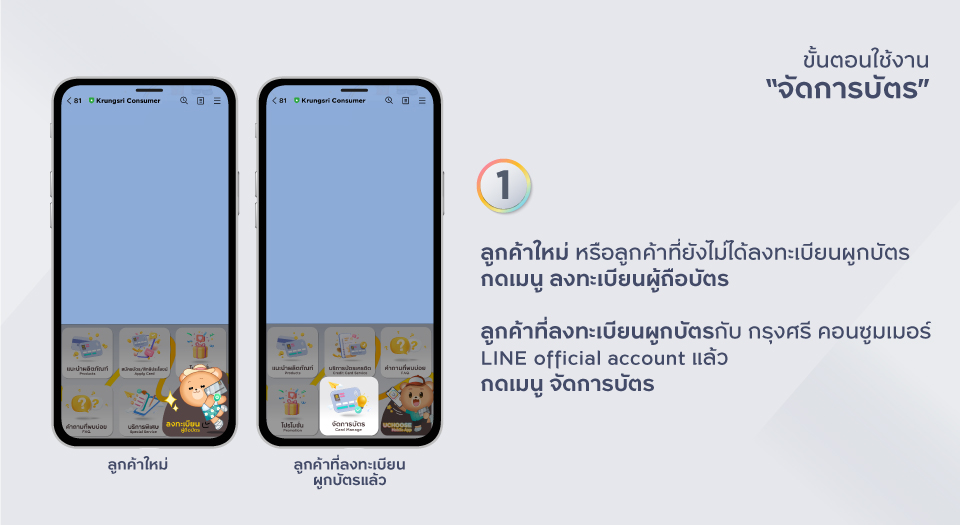 บริการจัดการบัตร ผ่าน Krungsri Consumer LINE Official Account ...